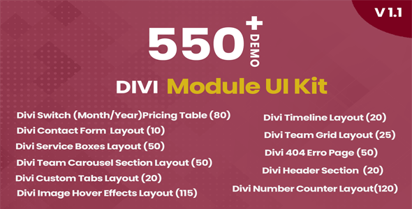 The Divi Modules Ui Kit - DiviCoded